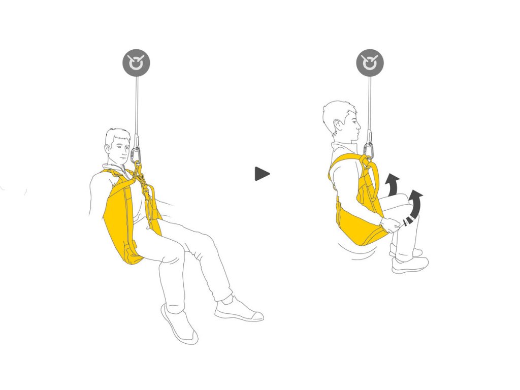 Petzl THALES chest belt and rescue triangle with shoulder straps - Fall ...