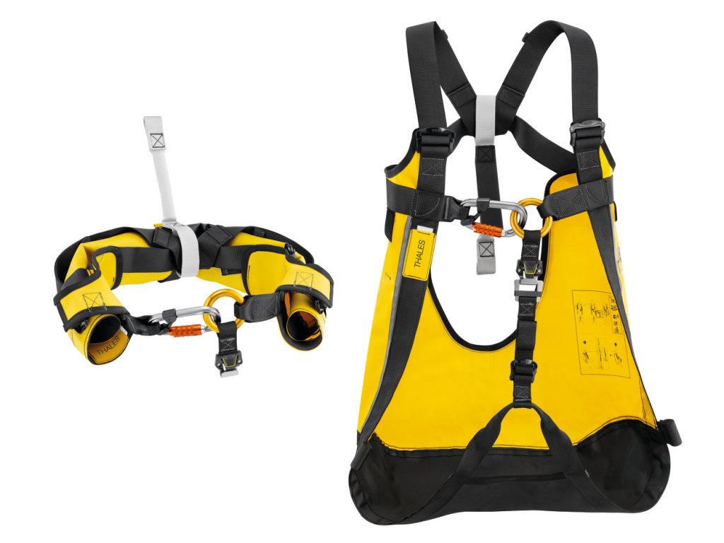 Petzl THALES chest belt and rescue triangle with shoulder straps - Fall ...