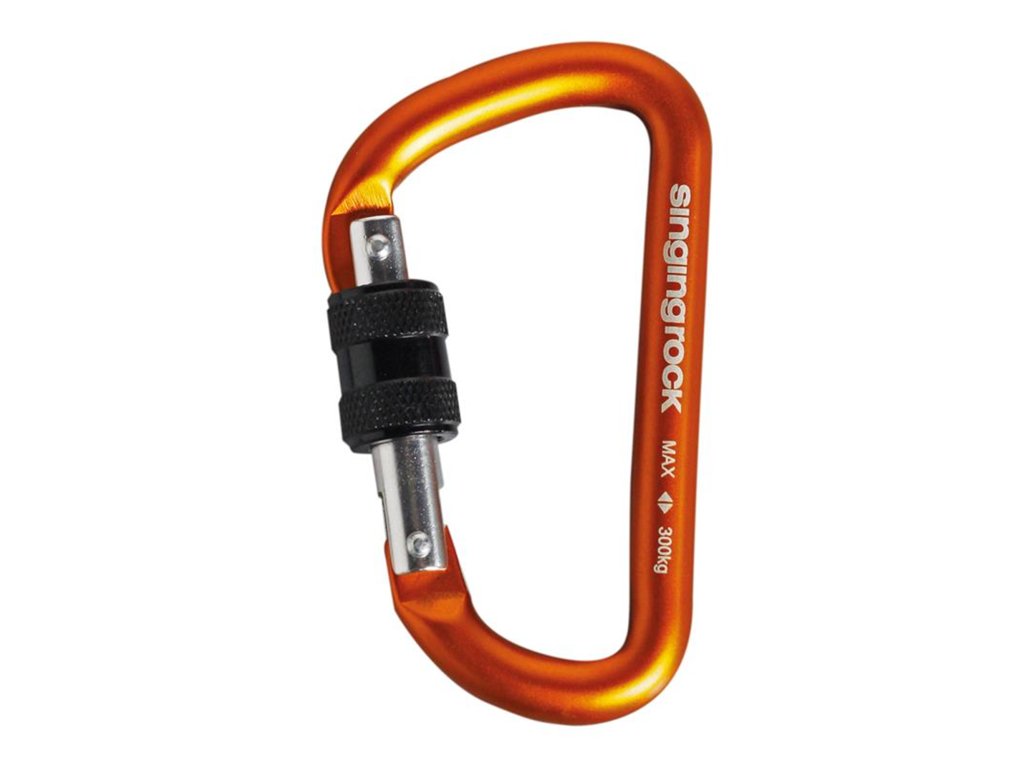 Singing Rock Karabina MINI D šroubov. bronzová - Fall Protection