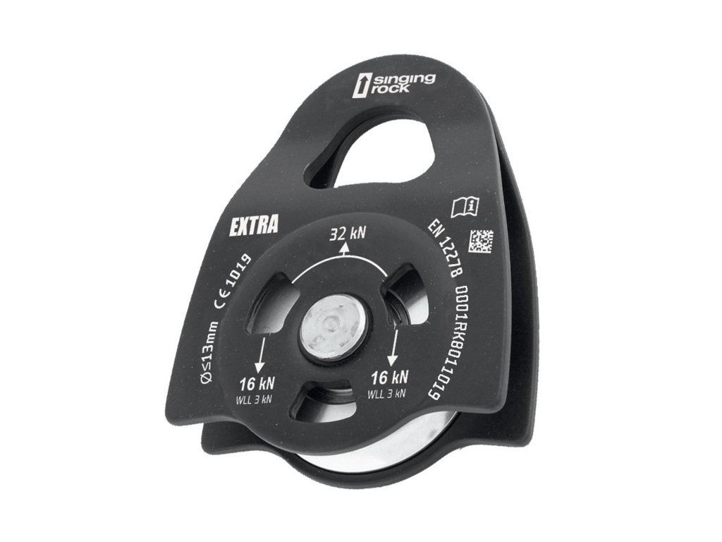 Pulley Singing Rock Pulley EXTRA black - Fall Protection