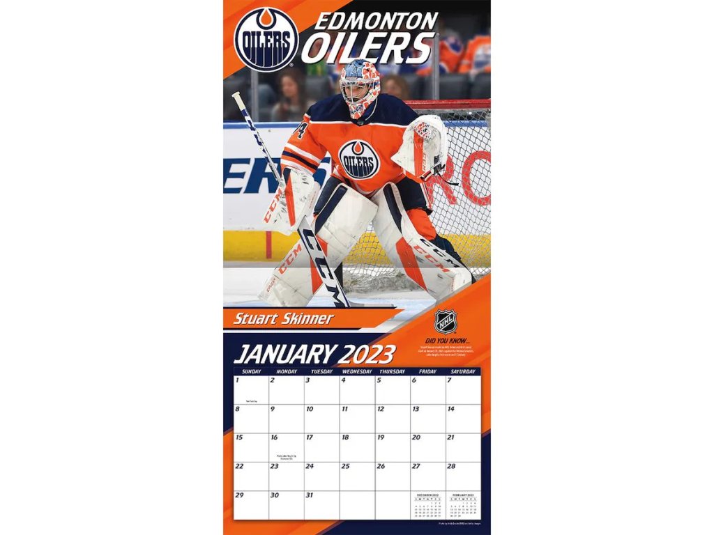 Kalendář Edmonton Oilers 2023 Wall Calendar - Fanda-NHL.cz