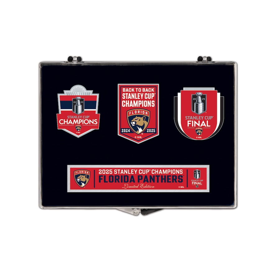 Set odznaků Florida Panthers 2025 Stanley Cup Champions Three-Piece ...