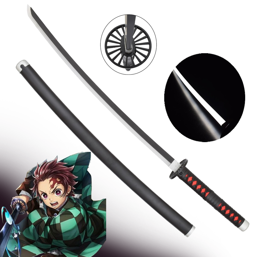 Ornamentálna katana s LED osvetlením – Bambusová replika Tanjiro Demon ...