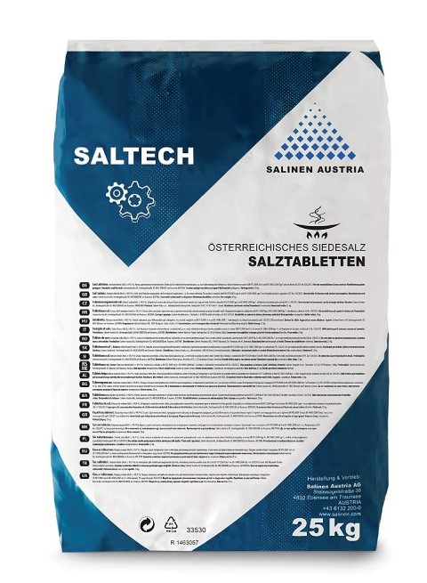 Regenerační tabletovaná sůl pro změkčovače Saltech 25Kg - Filtrační Materiály - Eshop