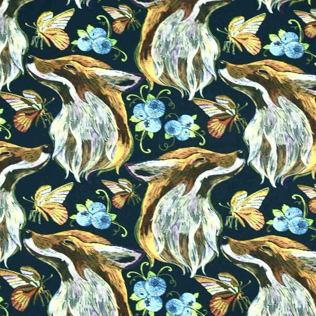 Softshell čierný - Báječná Líška digital print - FineTextil.sk