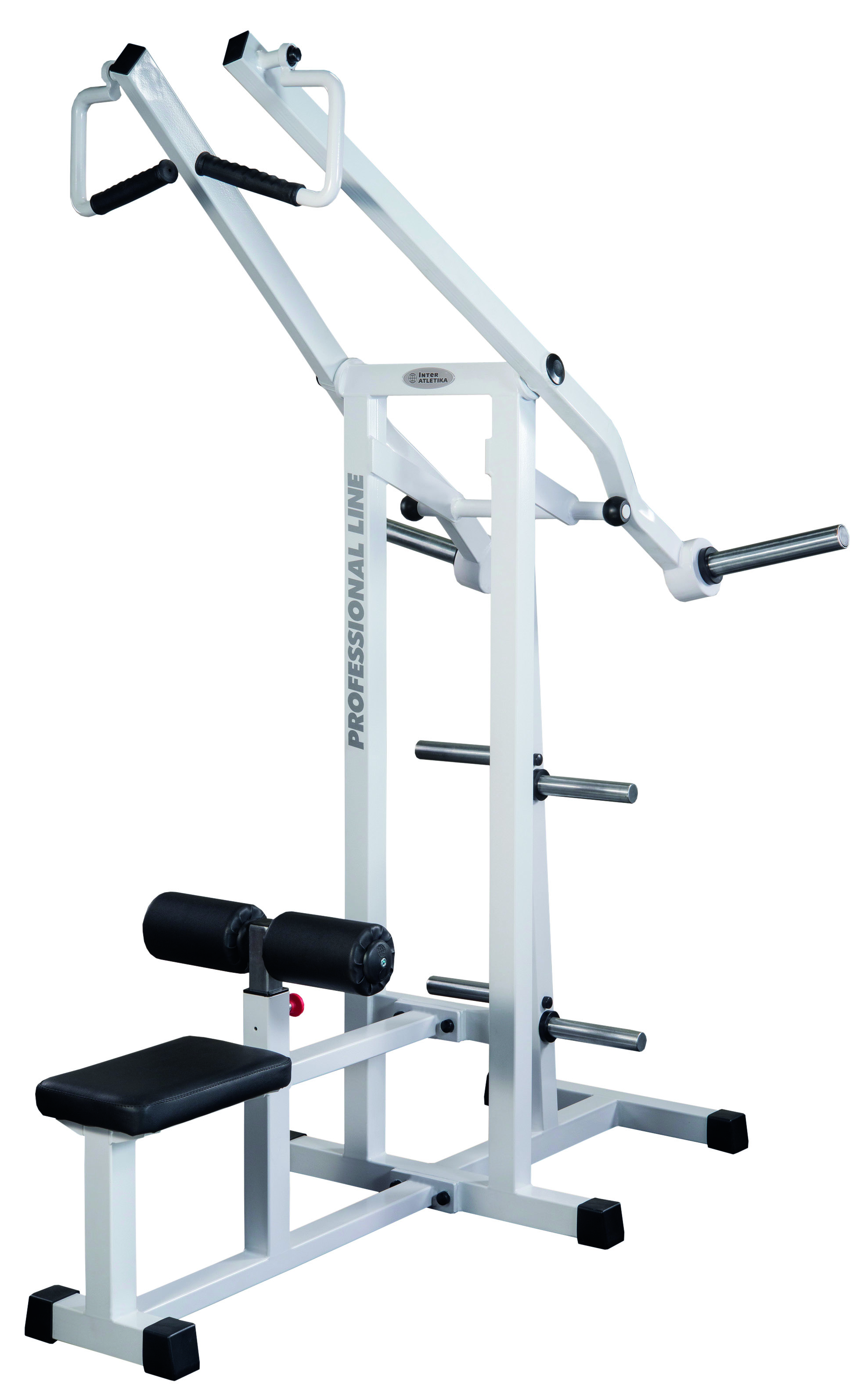 Pákový posilovací stroj na kotouče Přítahy shora na záda InterAtletika ...