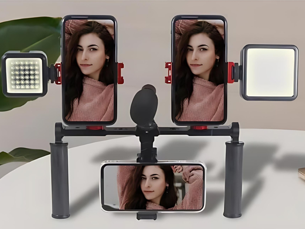 Robustní Dvojruční Multifunkční Gimbal Cage Stabilizátor Video Rig Klec ...