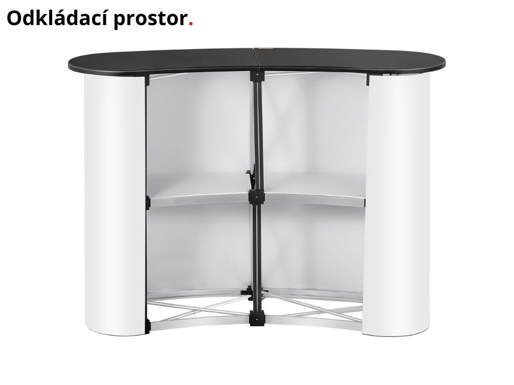 Skládací Pult Pop Up řečnický Eventový Přenosný Pódiový Veletržní Stůl ...