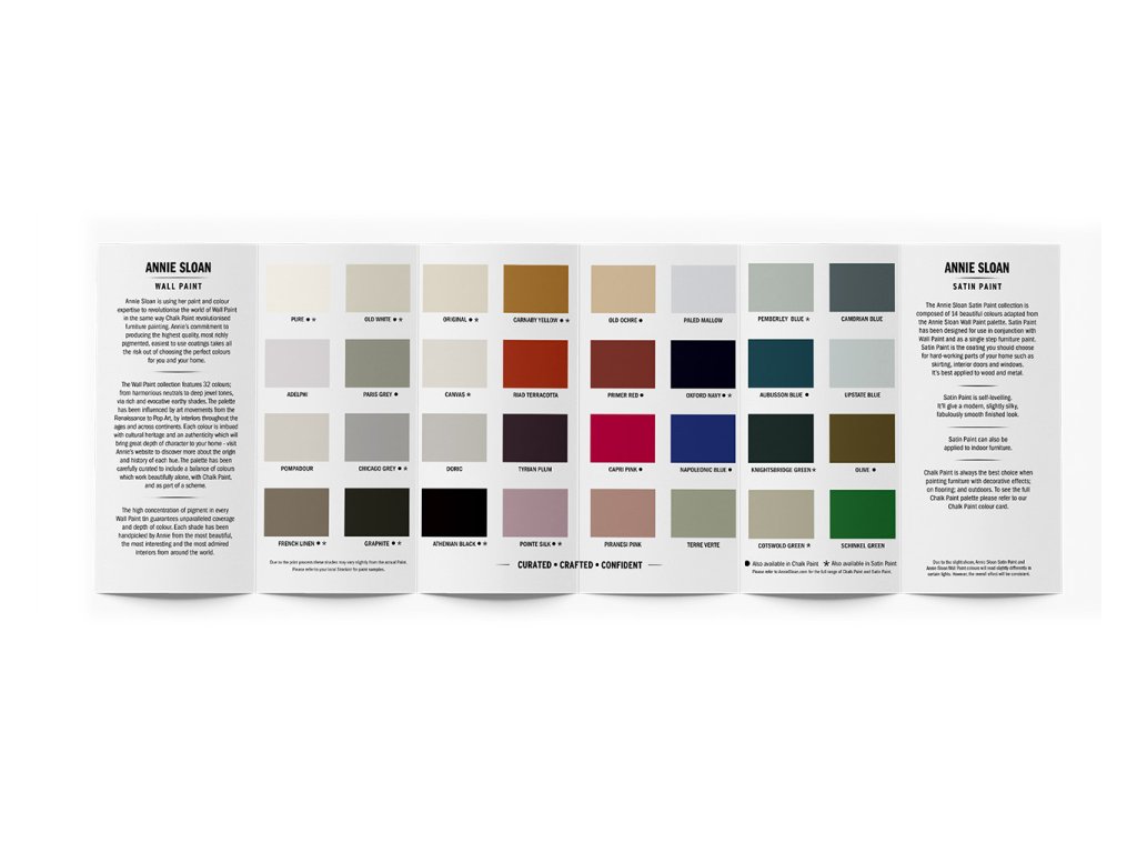 Vzorník Colour Card | Satin & Wall Paint - Freya Vintage Style