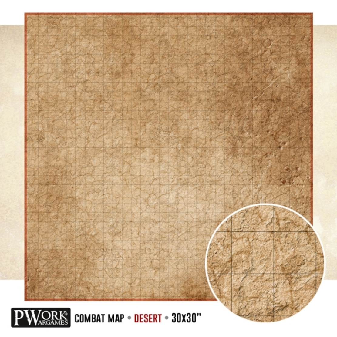 Mazatelná podložka Combat Map Desert (Pwork) na RPG hry