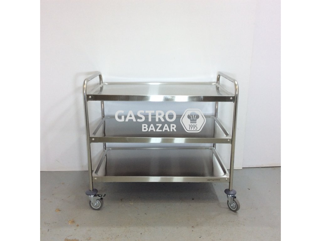 Servírovací Vozík 1 2 X 0 6m Se 3 Policemi Gastro Bazar