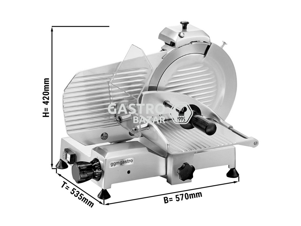 Nářezový stroj- Nůž: Ø 275 mm - Gastro-bazar.