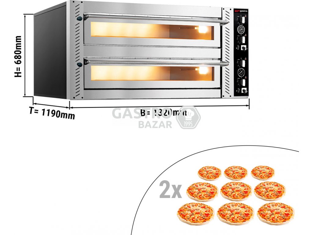 Pizza pec 9+9x 30 cm (hluboká) - Gastro-bazar.