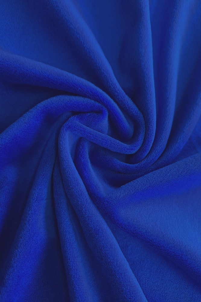 Elastický samet - modrá královská - Haillo