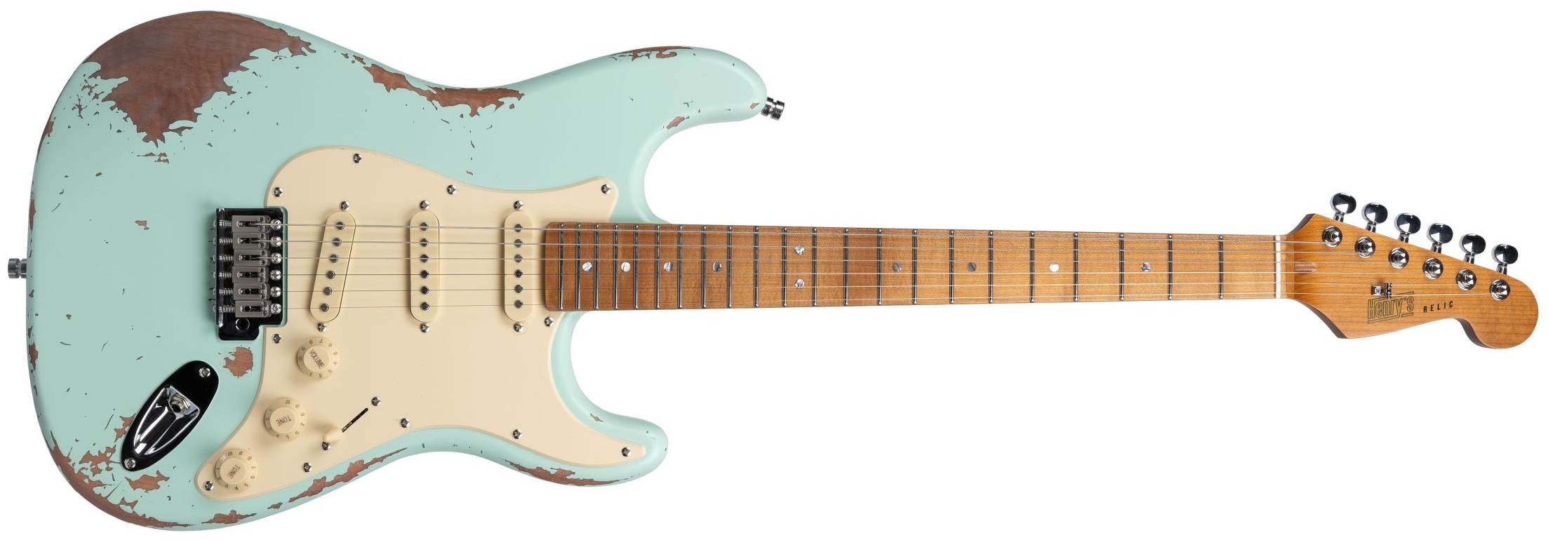 Electric guitar HENRY’S Destiny ST-2 Fatal - Surf Green Relic | Henry's Music