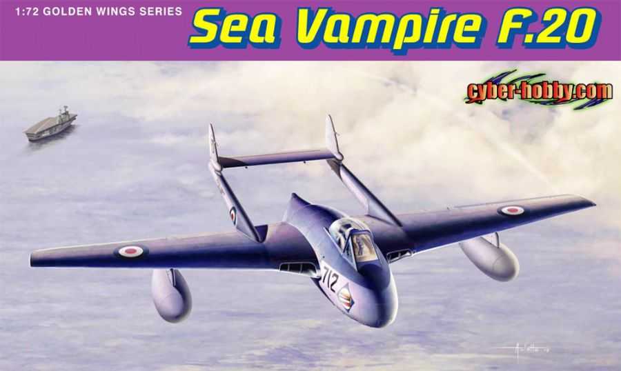 Model Kit letadlo 5112 - Sea Vampire F.20 (1:72) - HiSModel