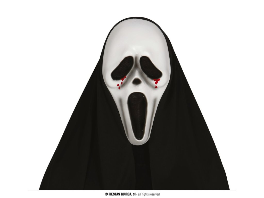 Maska vřískot s kapucí - Hobby - sport