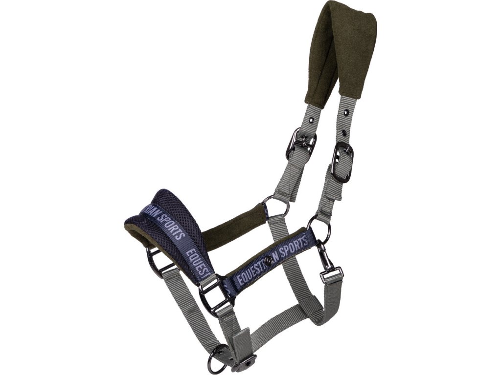 Ohlávka polstrovaná Jorine QHP, olive | HORSIMO.cz