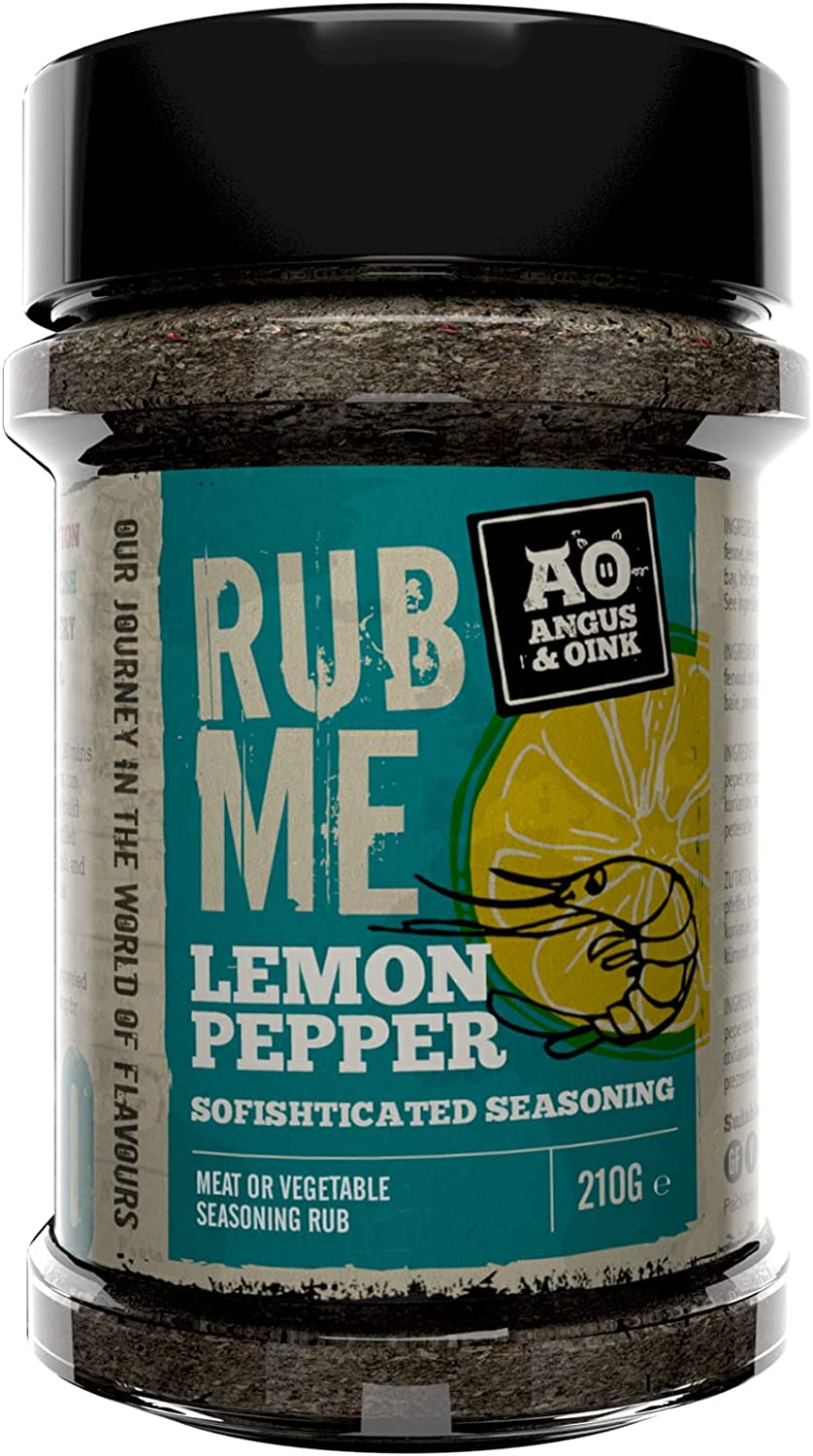LEMON PEPPER BBQ korenie 210 g Angus & Oink | HouseGarden.sk