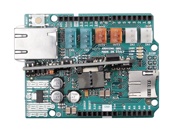 Arduino Ethernet Shield 2 s PoE - HWKITCHEN