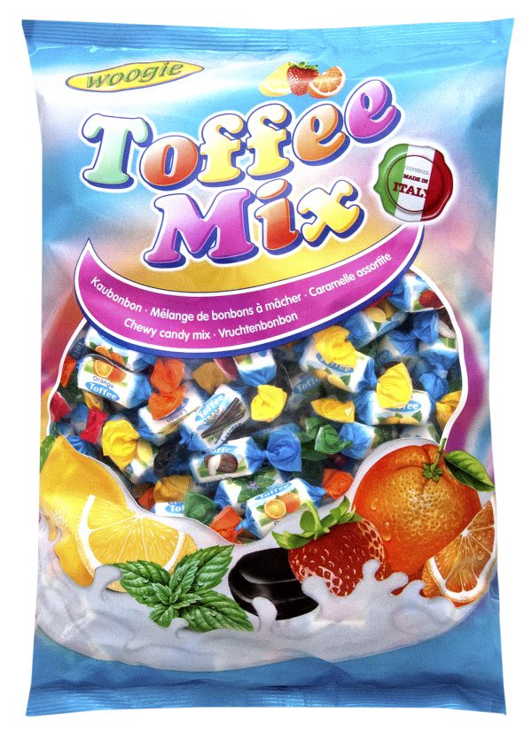 Woogie Toffee Mix ovocné žvýkací bonbóny 1kg - igut.cz