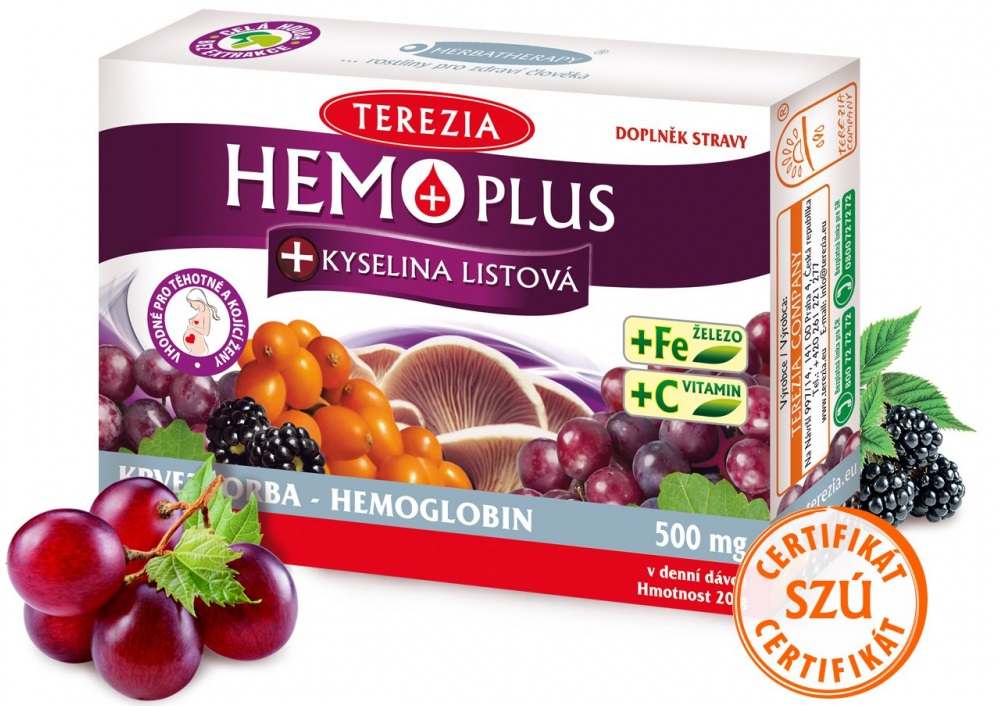Terezia Company Hemo Plus s kyselinou listovou 60 kapsúl | iliek.sk