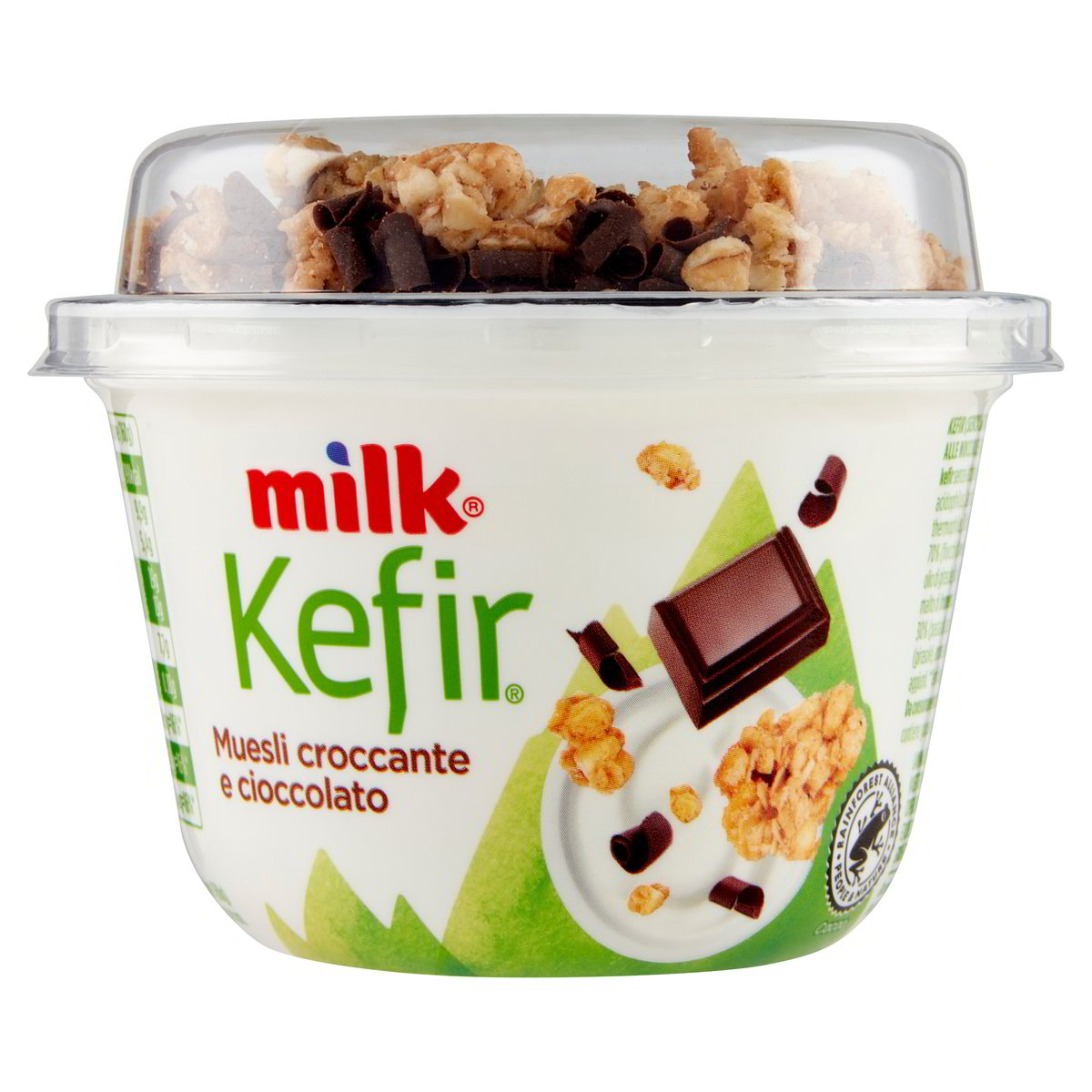 Milk kefír s muesli a kúskami čokolády 160g