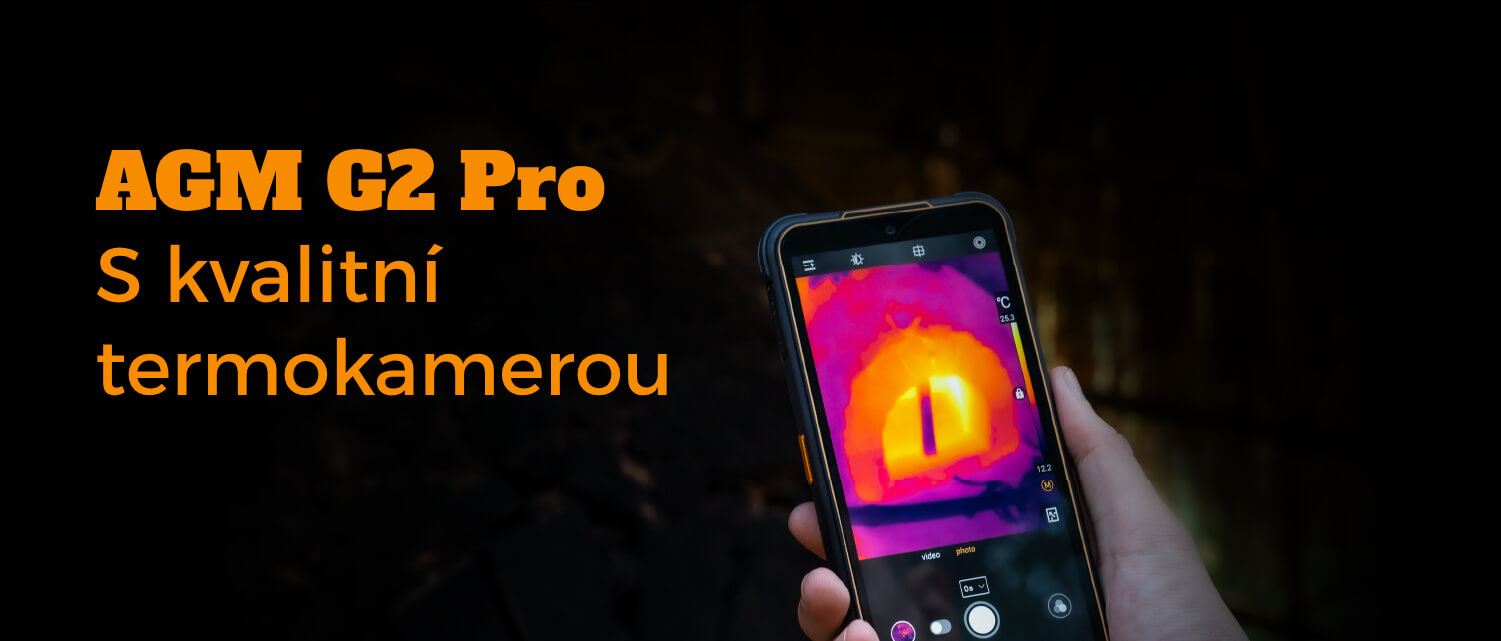 AGM G2 Pro 8 GB + 256 GB s termokamerou - IPATO.cz
