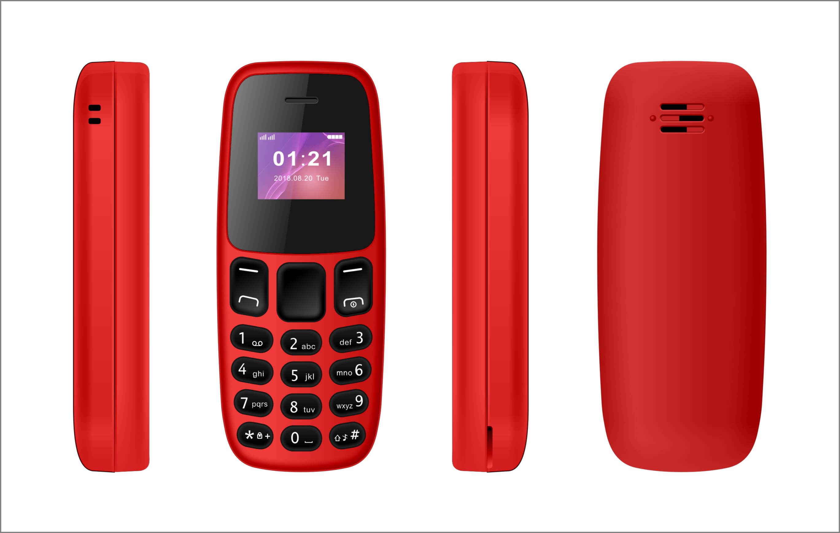 Mini mobilní telefon - L8STAR, BM105 Red - iPouzdro.cz