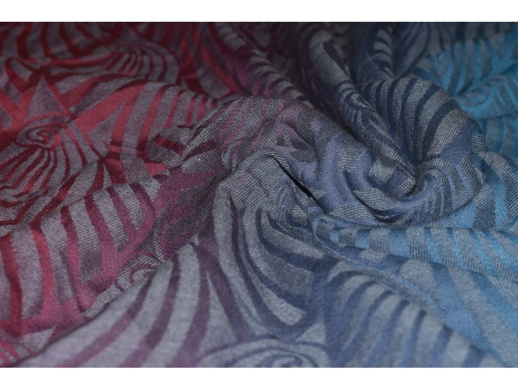 Yaro Ring Sling Dandy Coral Reef Grad Grey Wool - iSatky.cz