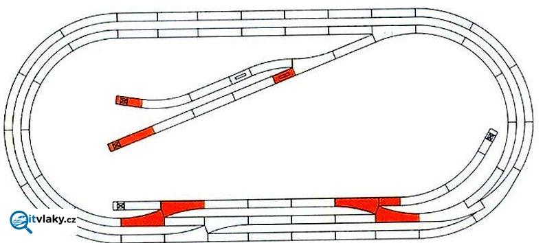 H0 - rozšiřující kolejový set E - Roco GeoLine / ROCO 61104 - itvlaky.cz
