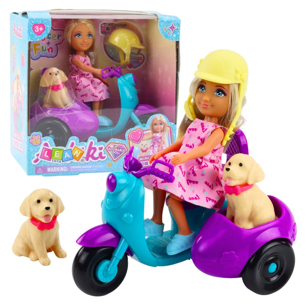 Sada Mini Panenka Ankiki na Tříkolce s Pejskem - JaPaJa