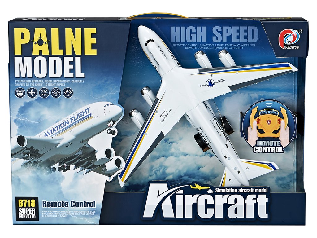 Távirányítós R/C utasszállító repülőgép effektekkel | Játékok minisztériuma