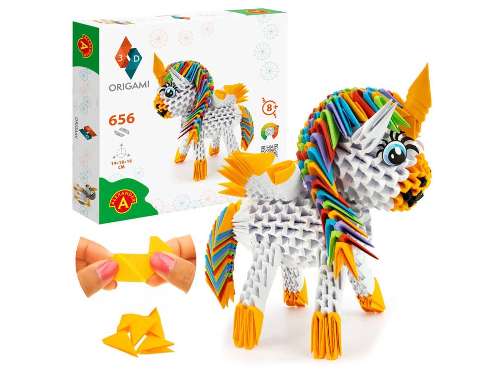 Alexander kreatív Origami 3D Unicorn 2556 | Játékok minisztériuma