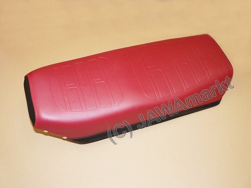 Sitzbank Jawa 638/639 - rot/schwarz - Jawamarkt