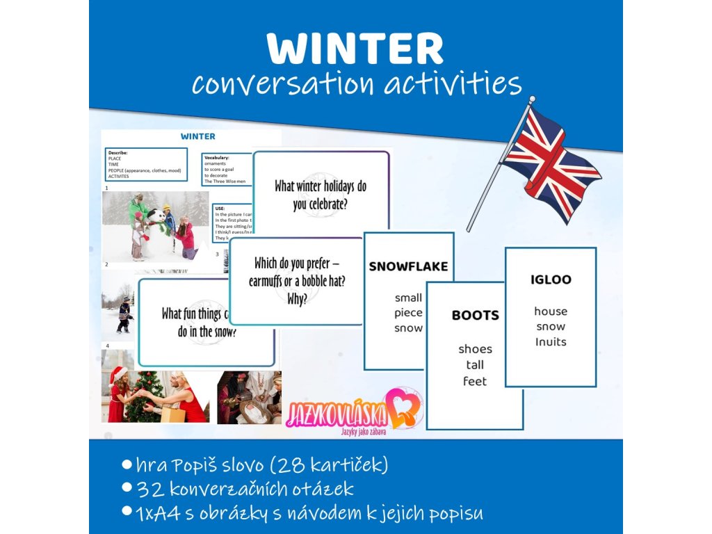 Winter conversation activities | Jazykovlaska.cz
