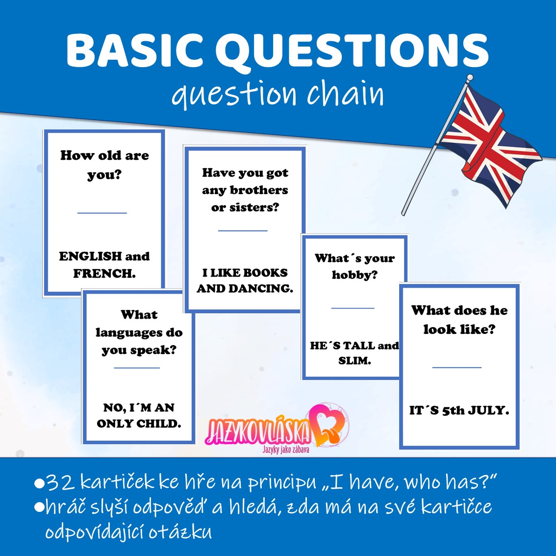 Basic questions question chain | Jazykovlaska.cz