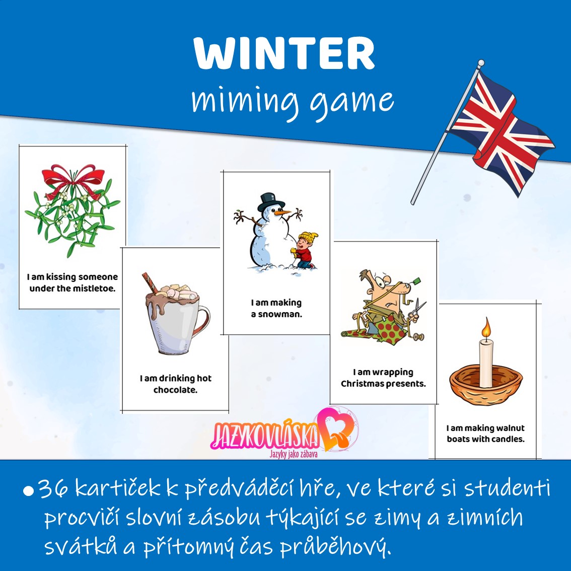 Winter miming game - angličtina hrou | Jazykovlaska.cz