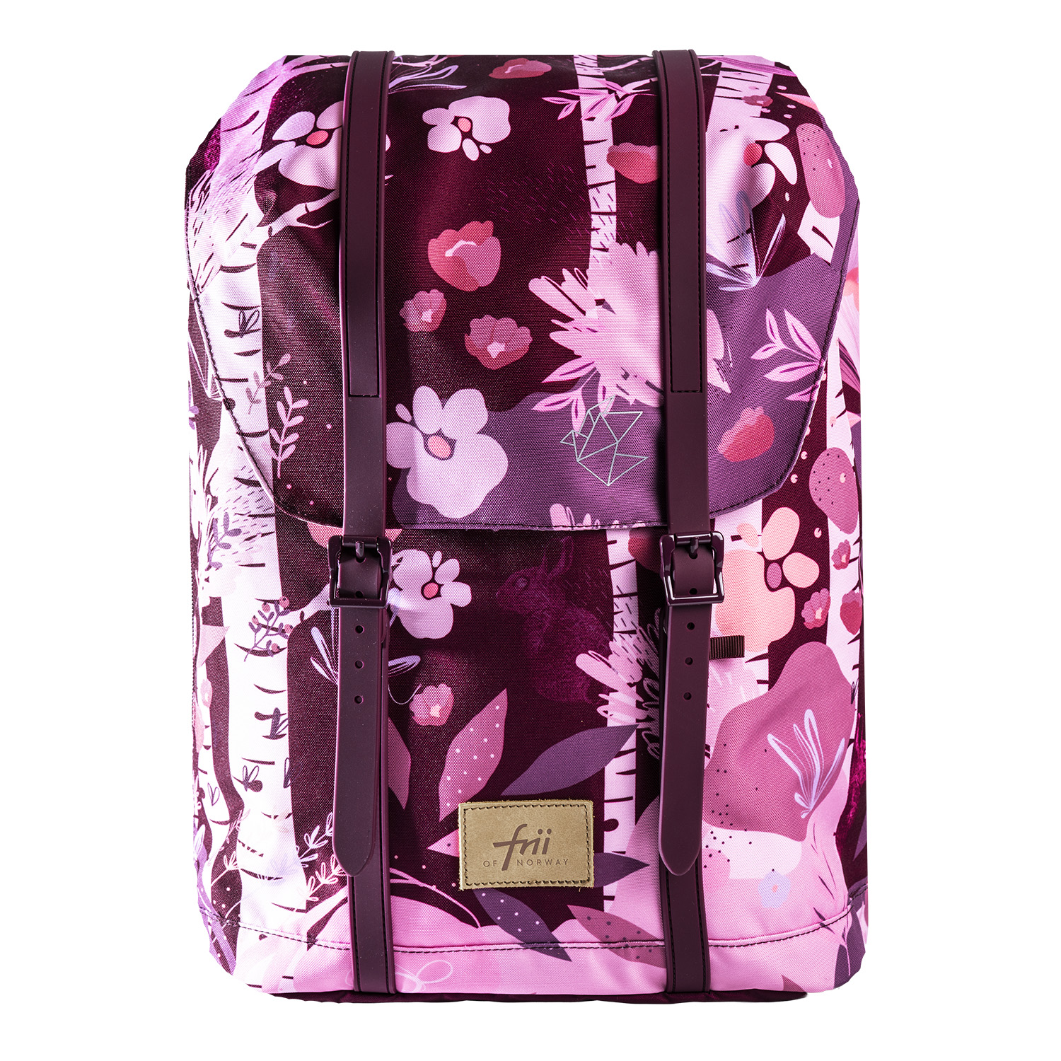 FRII OF NORWAY ERGONOMICKÁ ŠKOLSKÁ TAŠKA RETRO 30 L - DARK FLOWER BLUSH ...