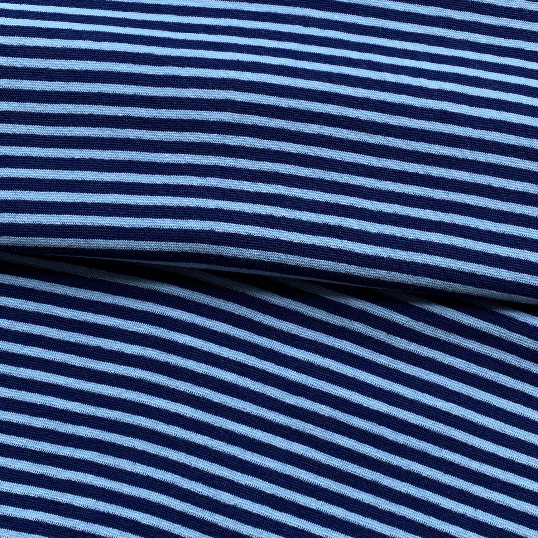 5004 Bavlněný náplet modrý proužek l Justin Design