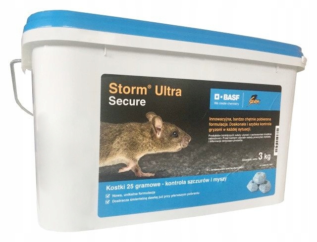 Storm Ultra Secure pre myši a potkany 3 kg BASF - WWW.KAMENIK.SK