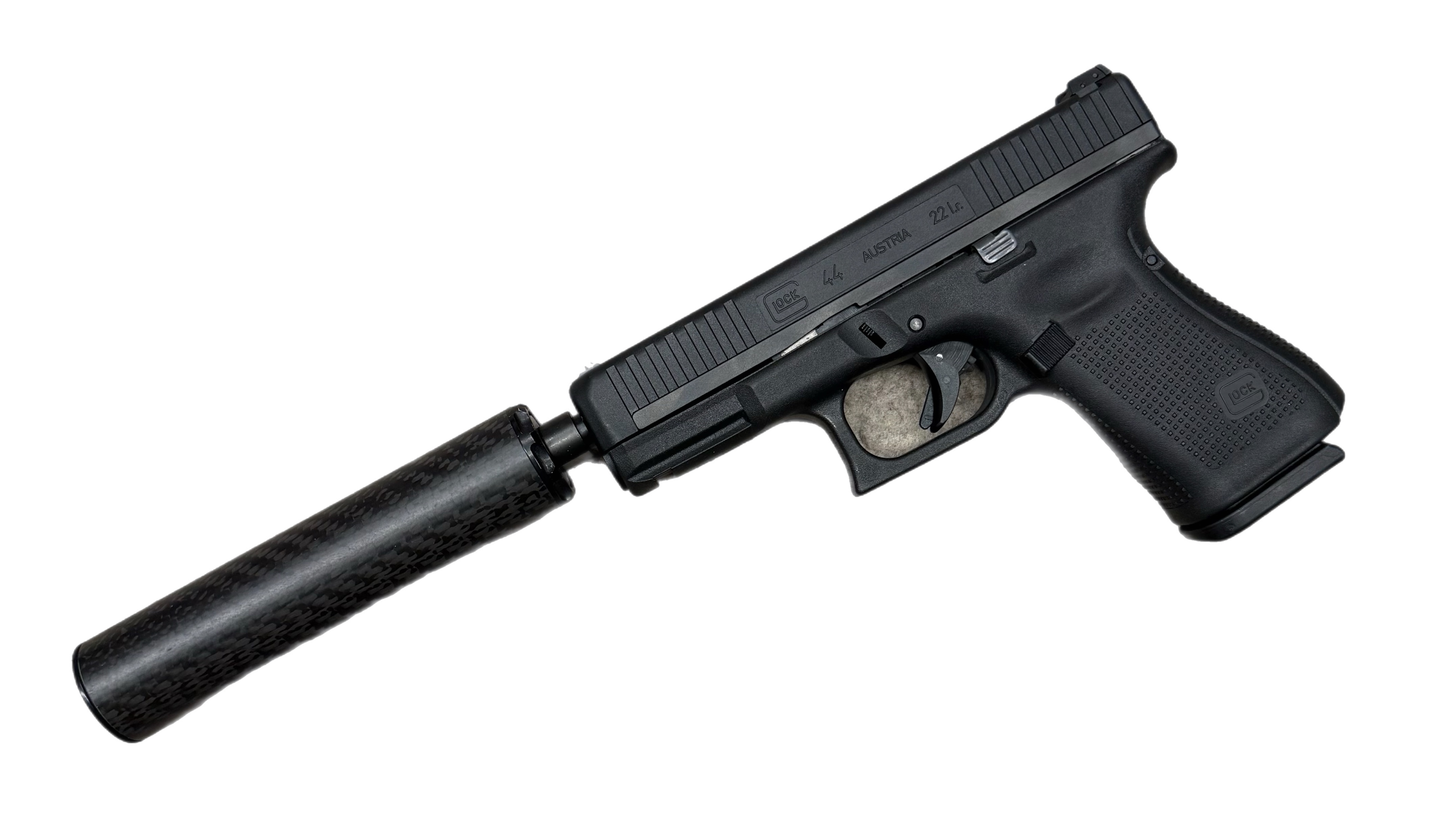 Pistole samonabíjecí Glock 44 cal. 22 LR + Tlumič A-TEC Wave Carbon ...