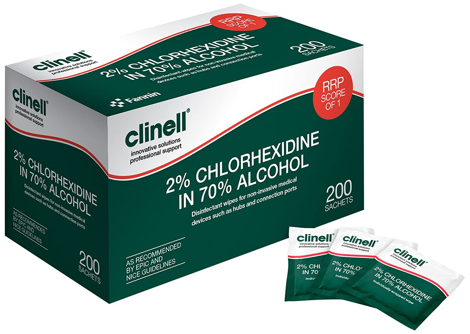 Clinell disinfectant wipes Alcoholic Chlorhexidine 240 pcs - Klimafil