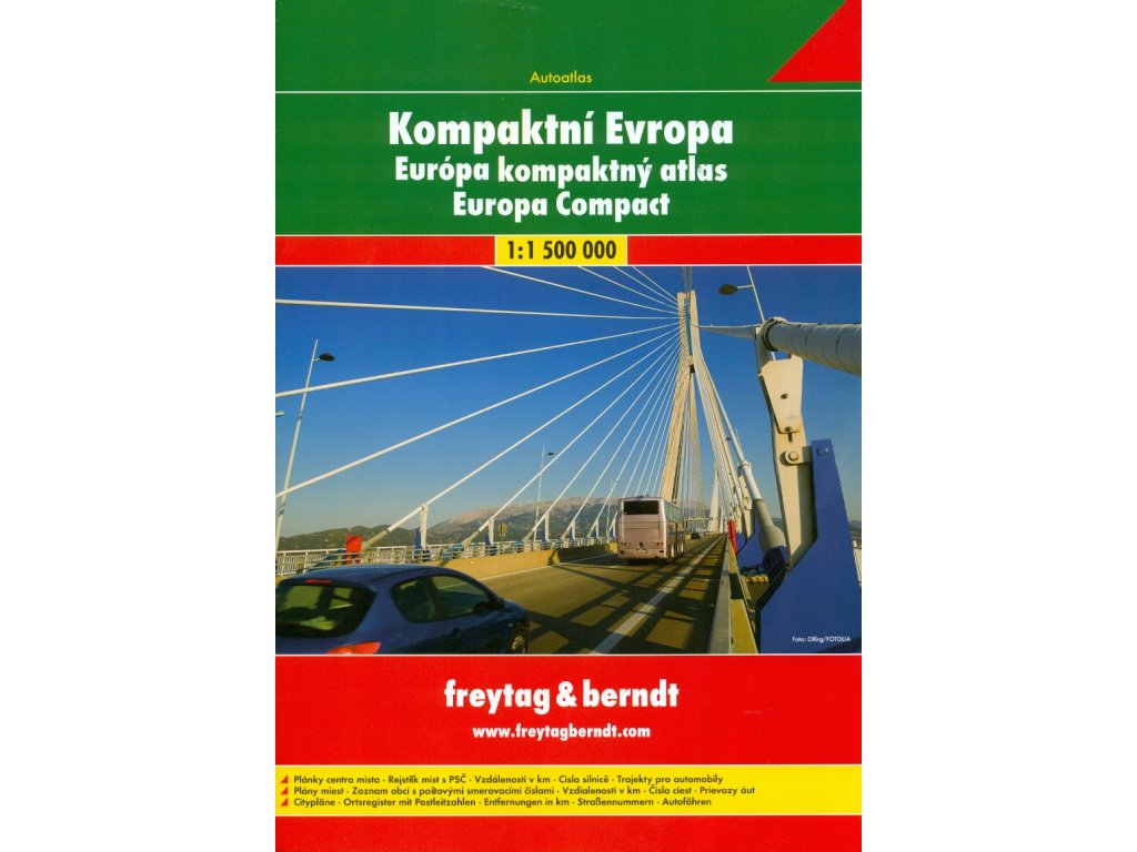 atlas Evropa kompaktní 1:1,5 mil. | knihynahory.cz