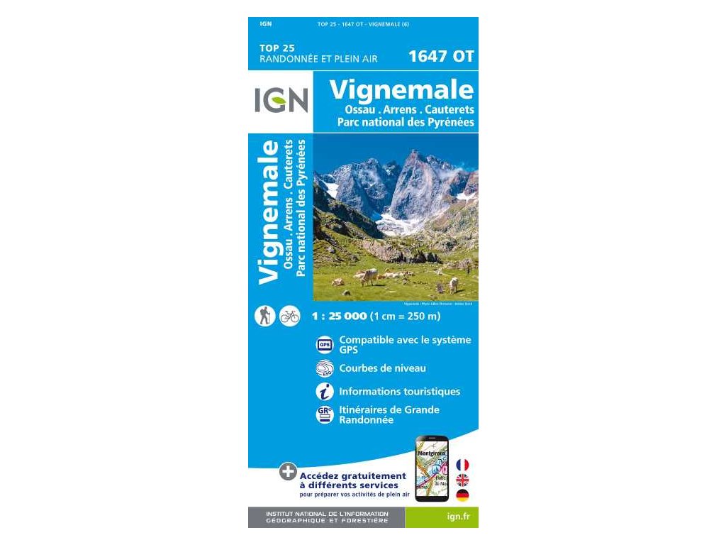 mapa Vignemale 1:25 t. | knihynahory.cz