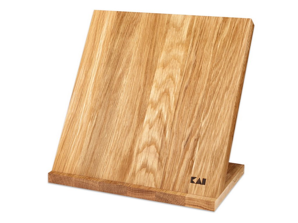 KAI Magnetic knife stand oak | Kniland.com - knives, sharpeners, axes
