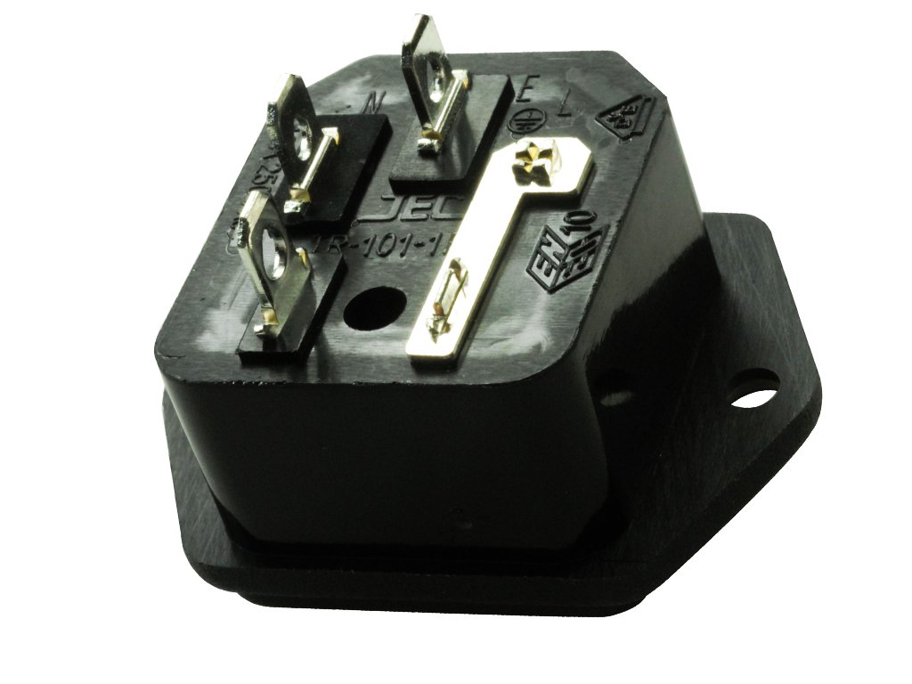 Konektor IEC60320 C14 (E) vidlice JR-101-1F-G | KONDIK.cz