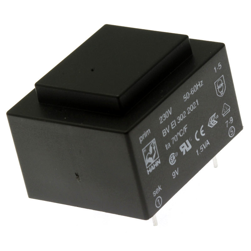Transformátor do DPS 1.5VA/230V 1x9V | KONDIK.cz
