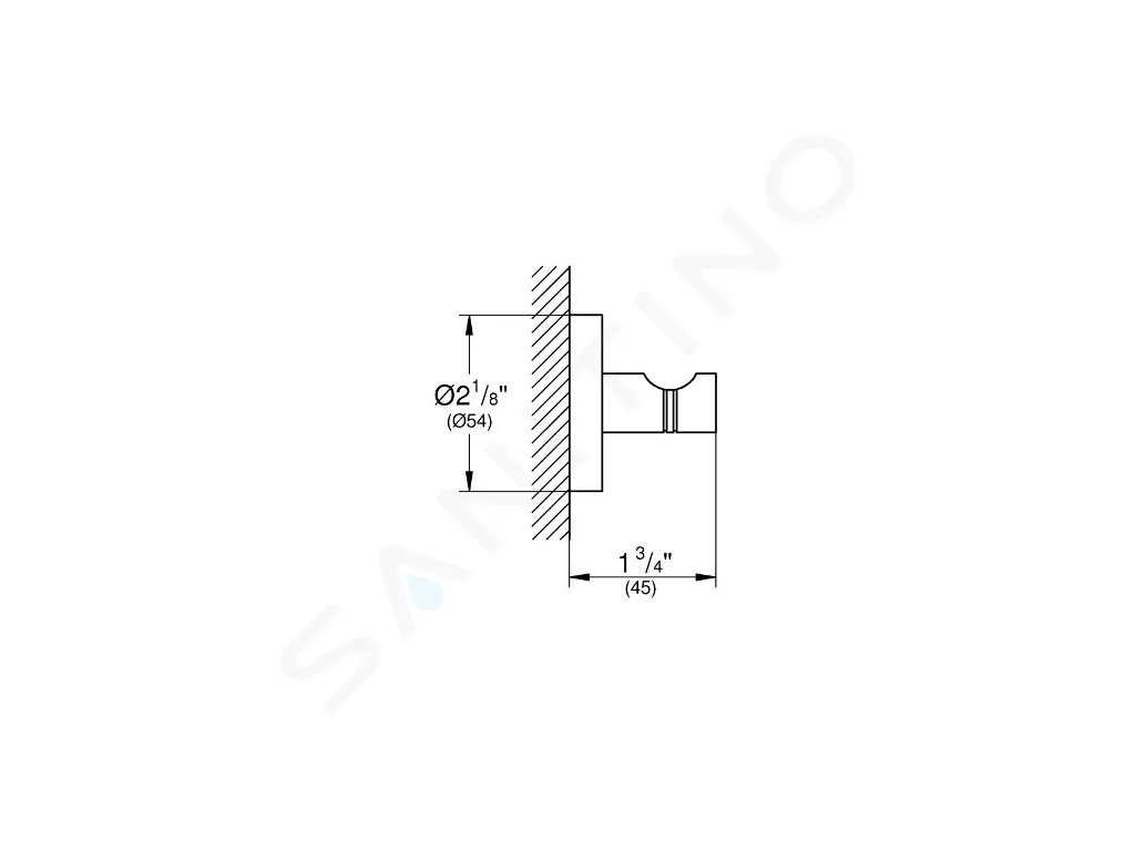 Grohe 40364DL1 - Háček na koupací plášť, kartáčovaný Warm Sunset - Koupelny SEN
