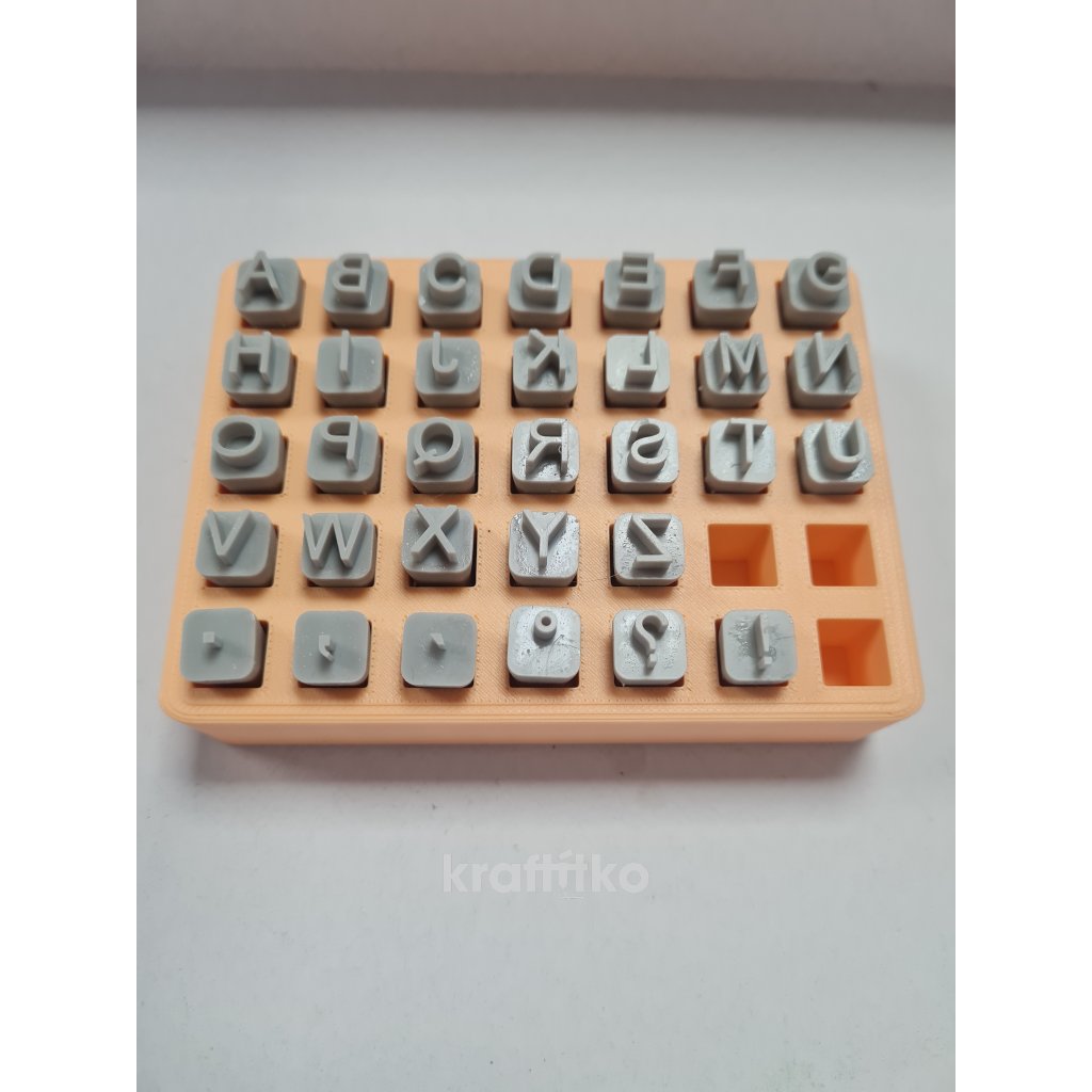 Razítka - písmena, abeceda